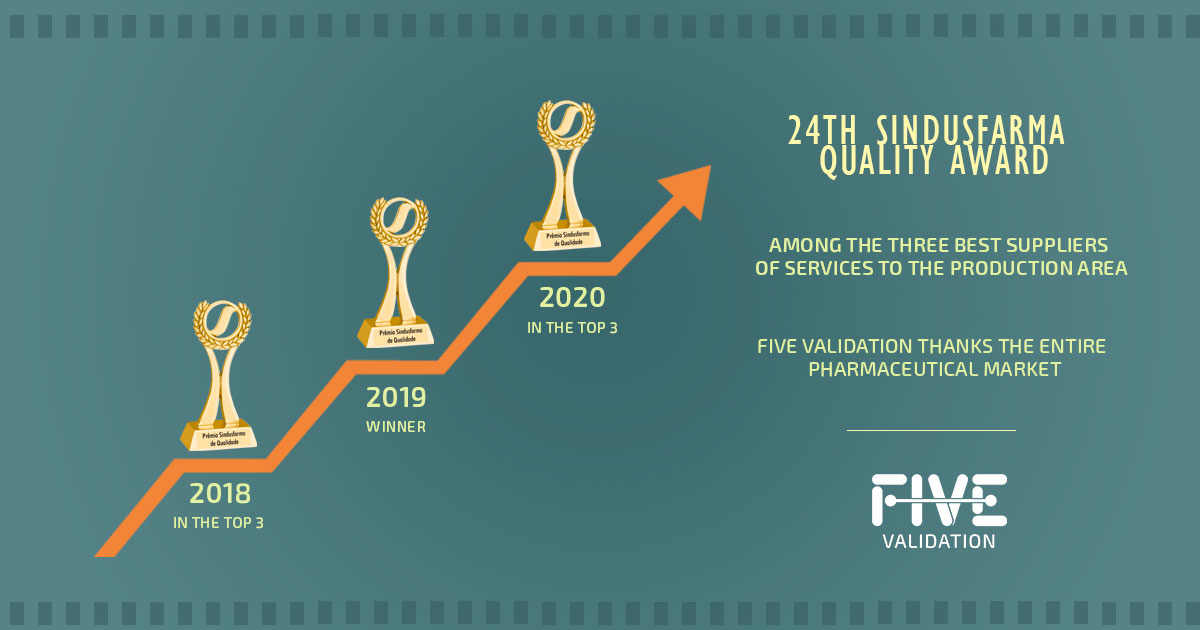 FIVE Validation Wins SINDUSFARMA Quality Awards 2020. – FIVE Validation